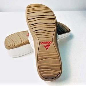 Vionic | Shoes | Vionic Wedge Wide White Sandals Flip Flop 1 | Poshmark